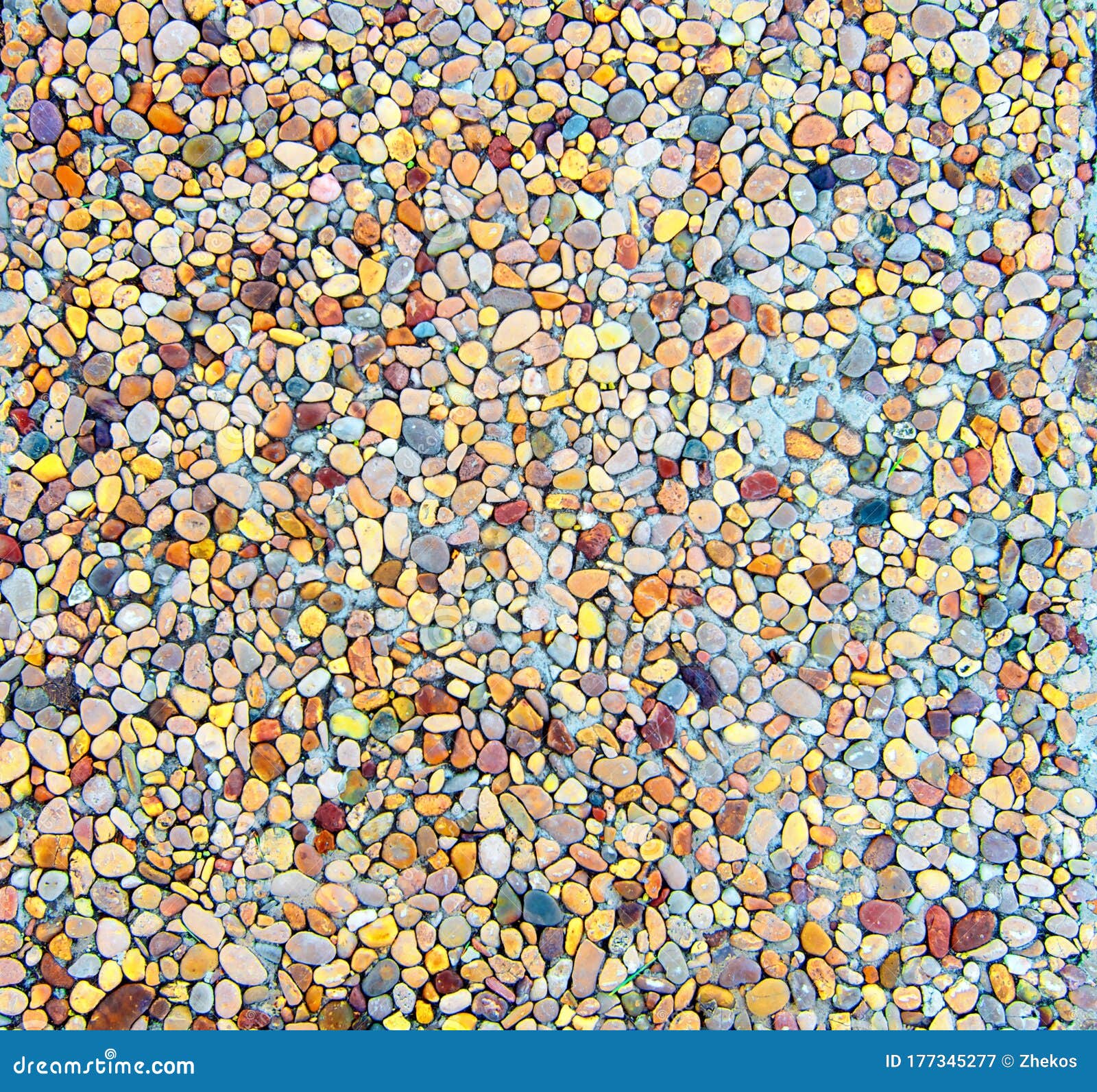 Multi Colored Rounded Pebbles Background Stock Image - Image of beige ...