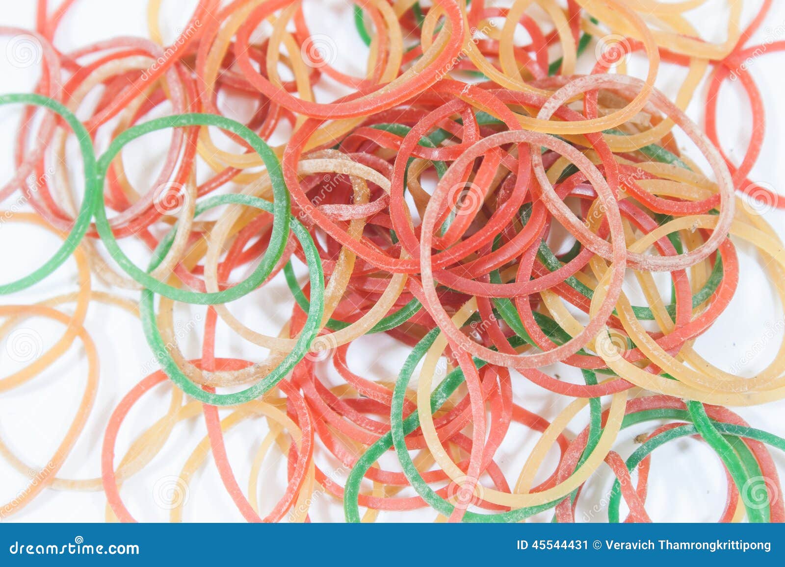 Multi-colored rubber bands stock image. Image of multi - 45544431