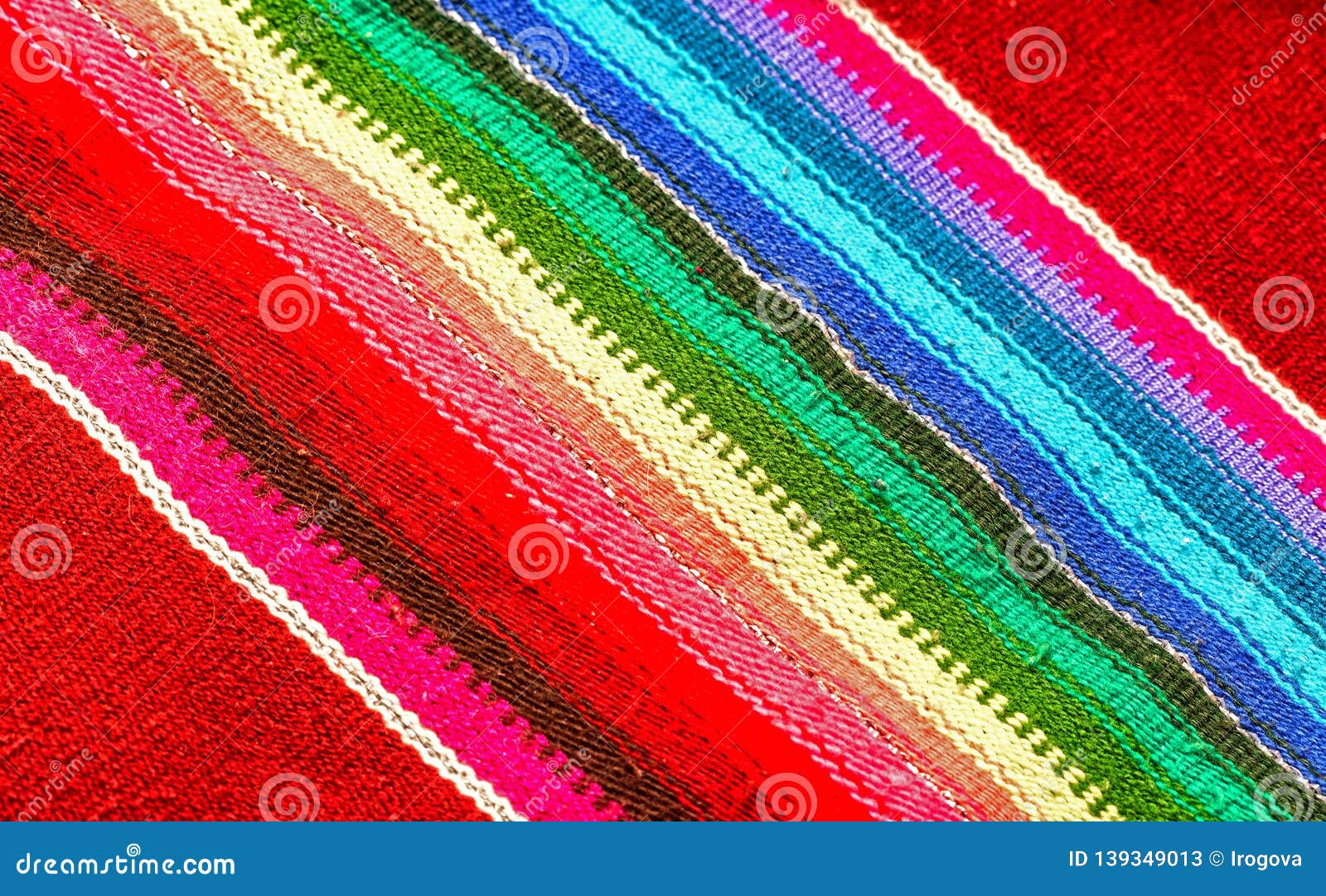 Multi Colored rustic rug stock image. Image of multi - 139349013