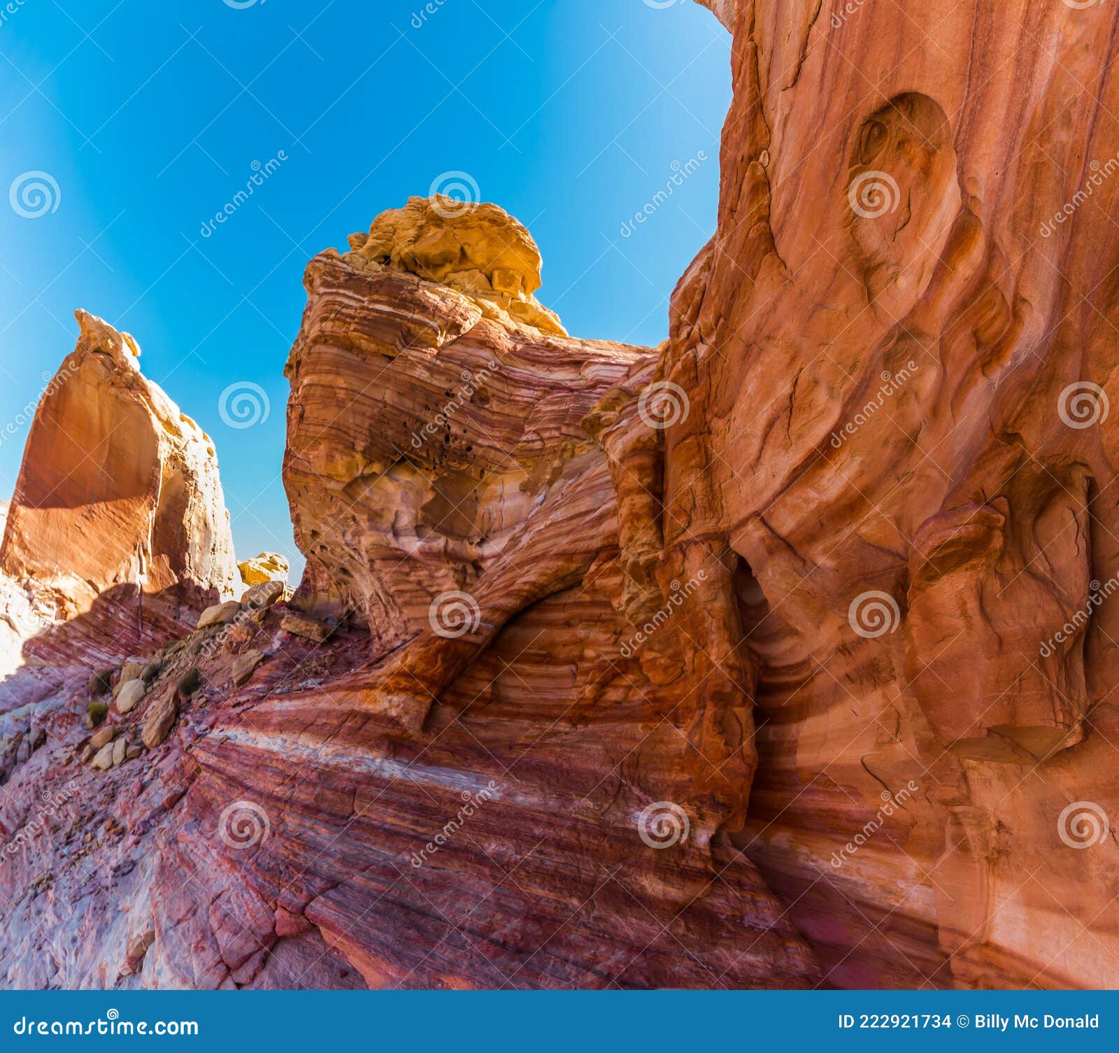 Multi Colored Sandstone Formations the Slick Rock Stock Photo - Image ...