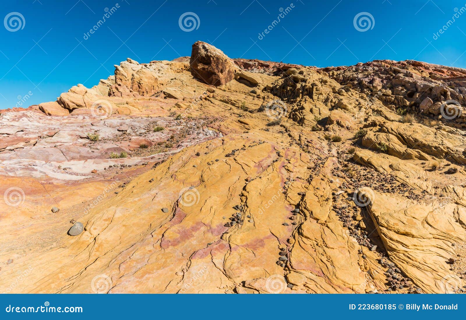 Multi Colored Sandstone Formations the Slick Rock Stock Image - Image ...