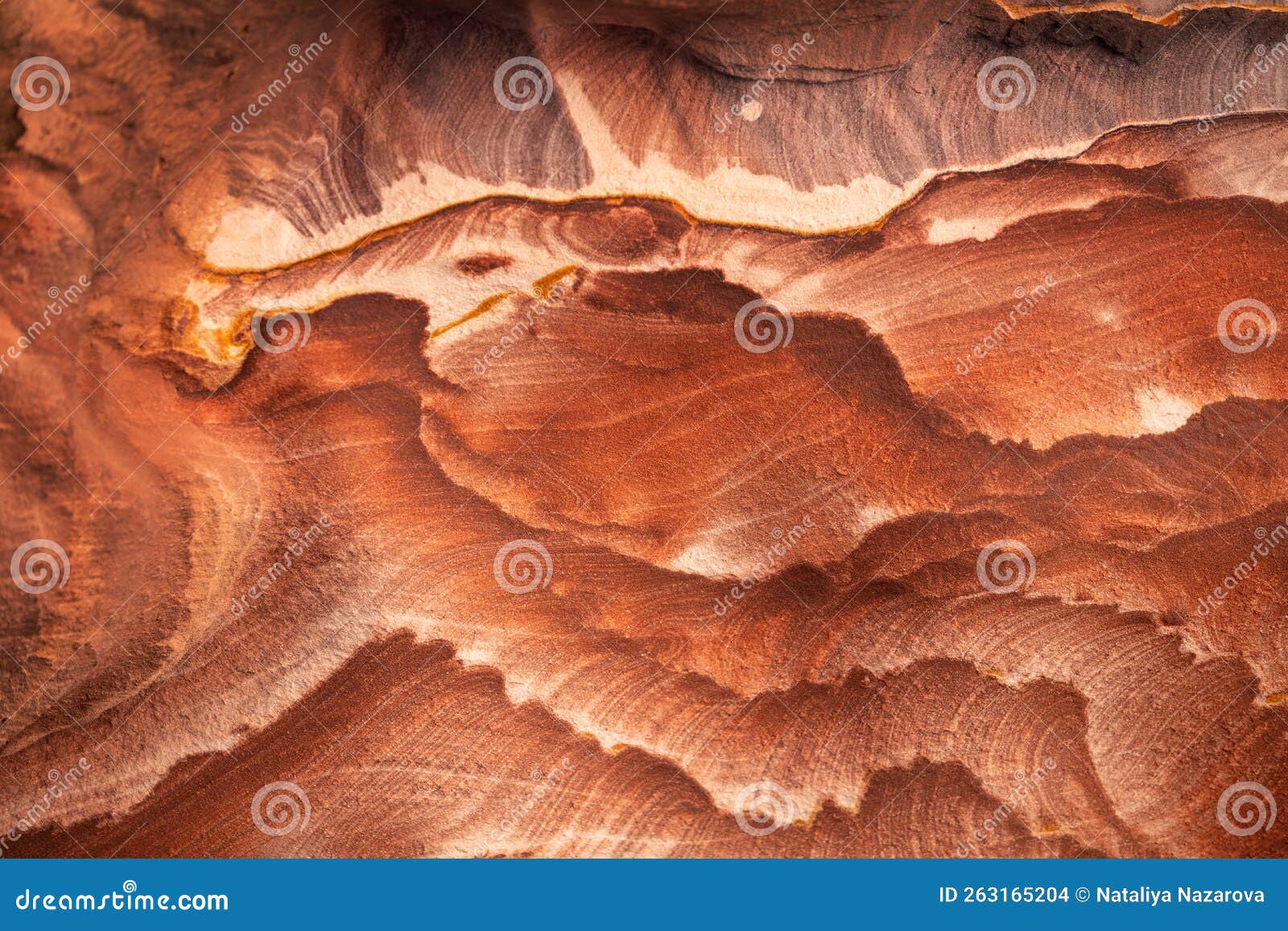 Sandstone Rock and Mineral Layers in Petra, Jordan Stock Photo - Image ...