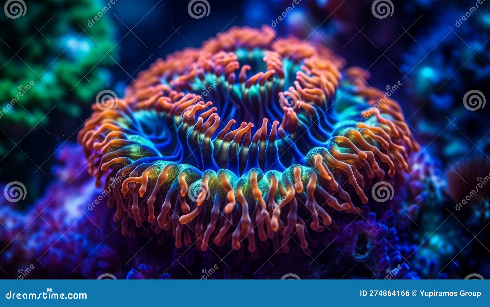 Multi Colored Sea Life Swims in Underwater Paradise Generated by AI ...