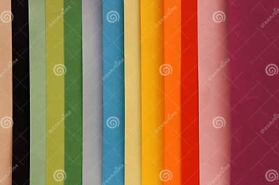 A Stack of Colored Paper Sheet. Stock Photo - Image of frame ...