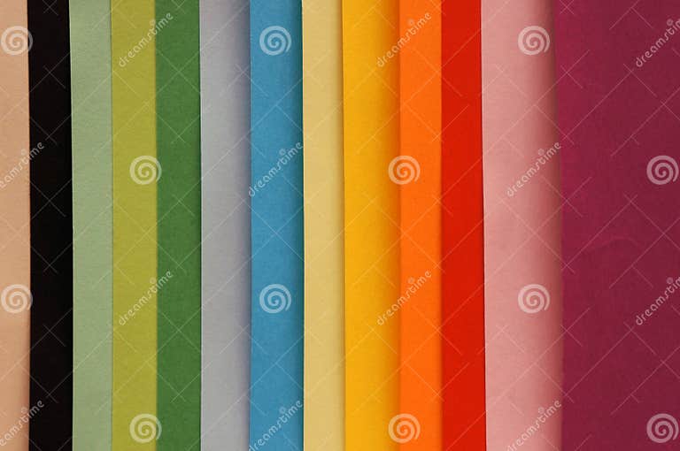 A Stack of Colored Paper Sheet. Stock Photo - Image of frame ...