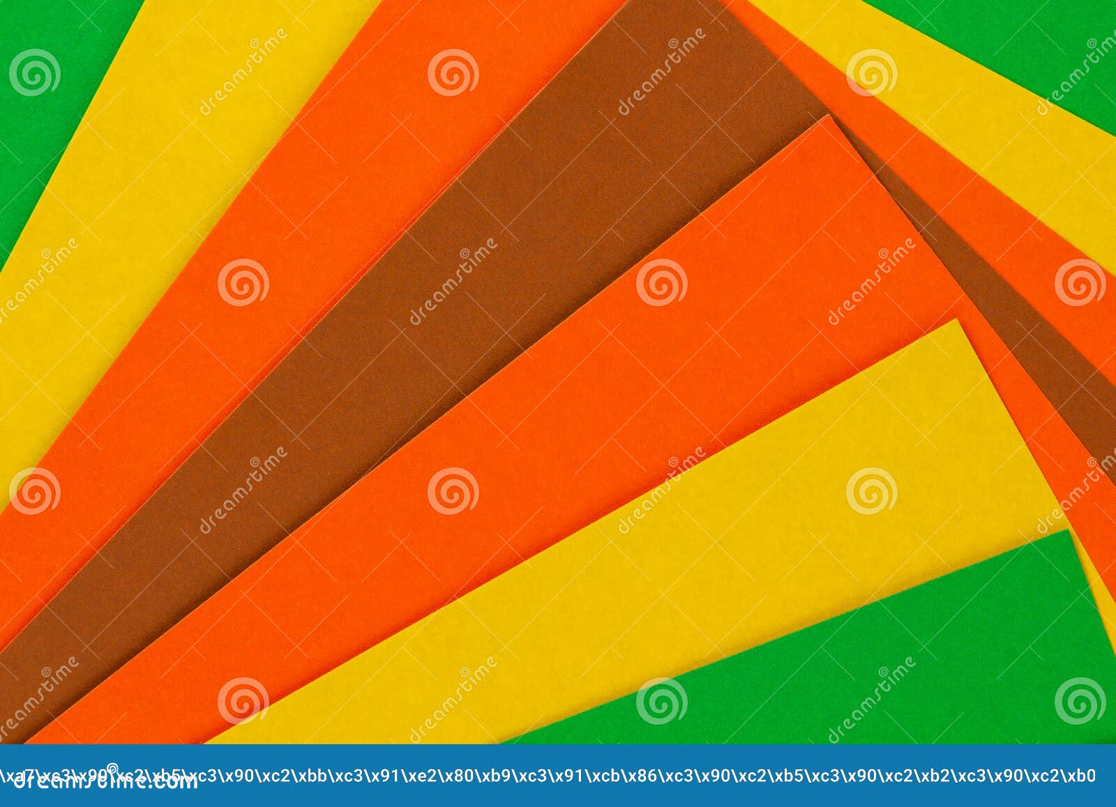 Multi-colored Sheets of Rectangular Paper, Spread Out on a Plane ...