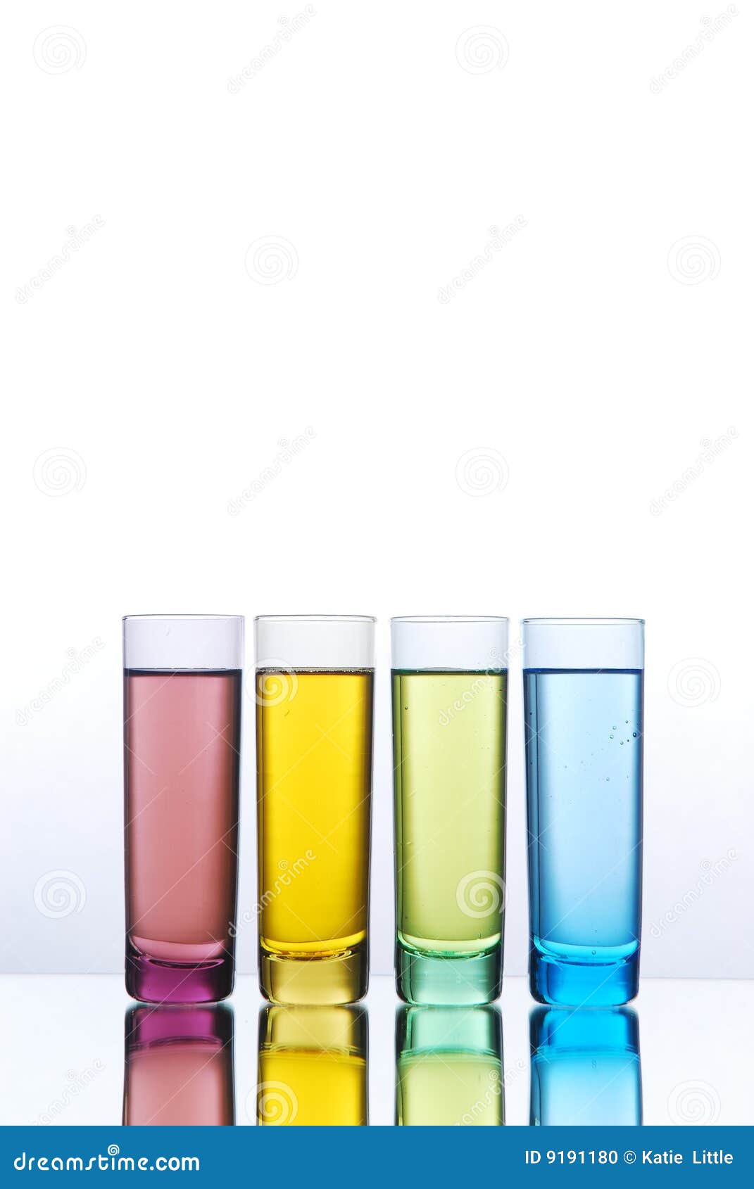 Multi-colored shot glasses stock photo. Image of liquer - 9191180