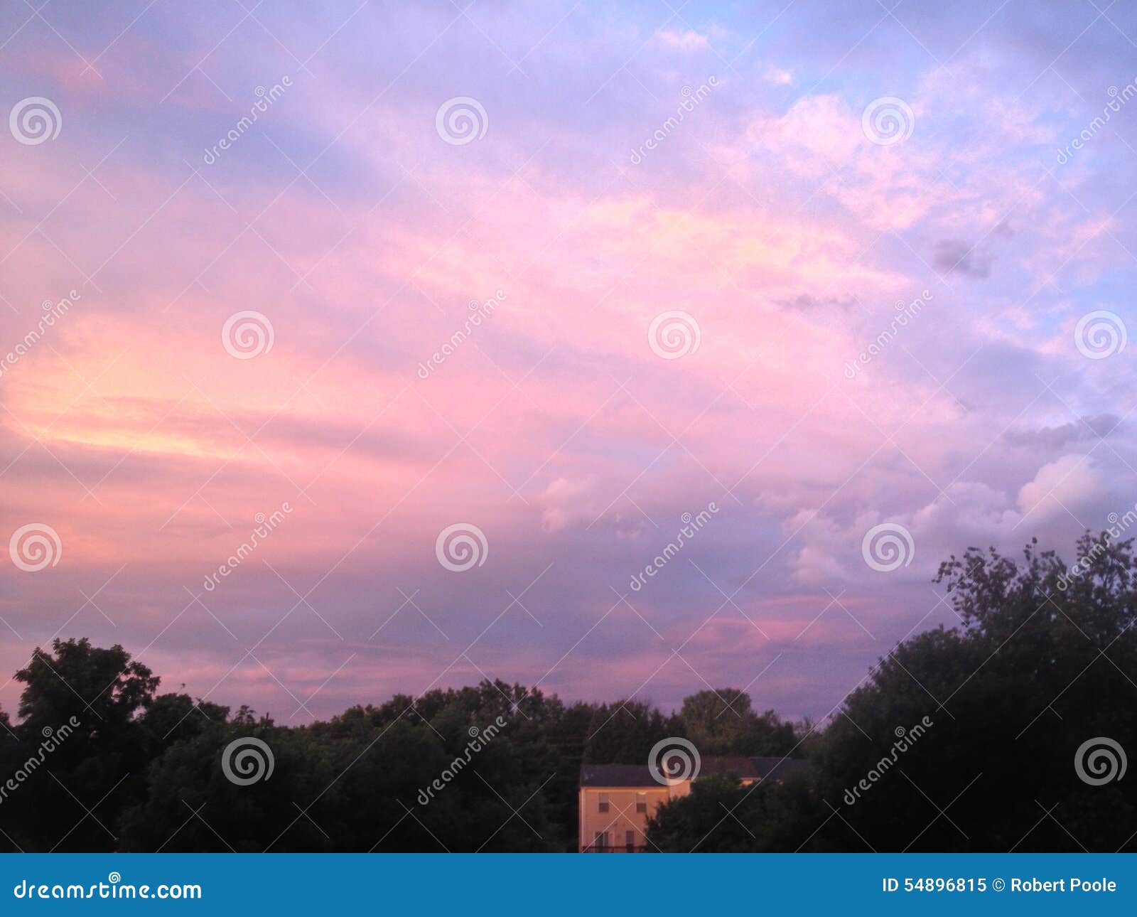 Multi colored sky stock image. Image of sunset, dusk - 54896815
