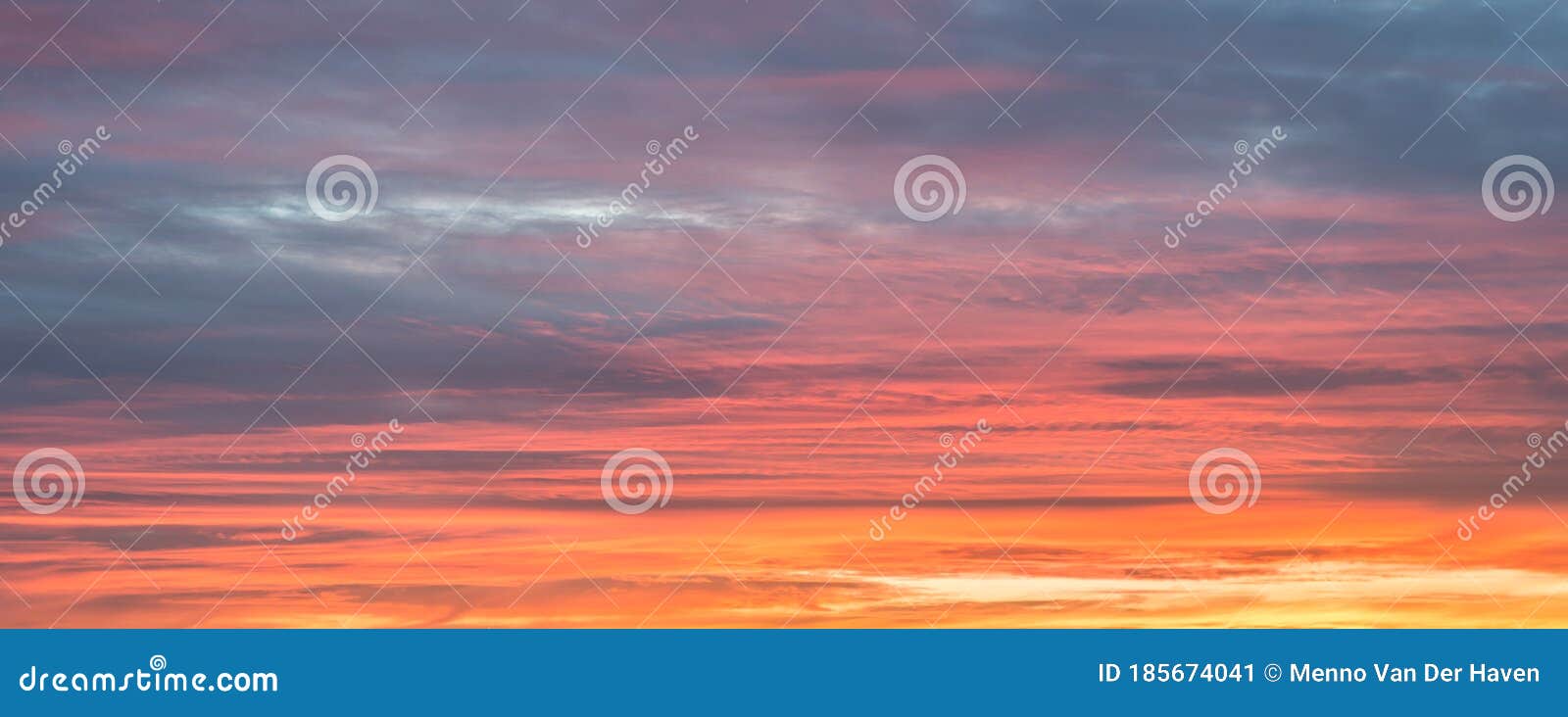 Multi Colored Sky at Sunset Stock Image - Image of pink, dawn: 185674041