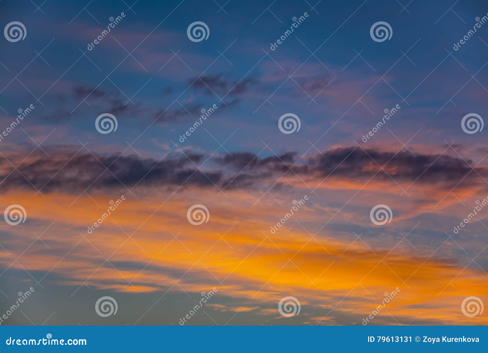The multi-colored sky stock image. Image of october, fantasy - 79613131