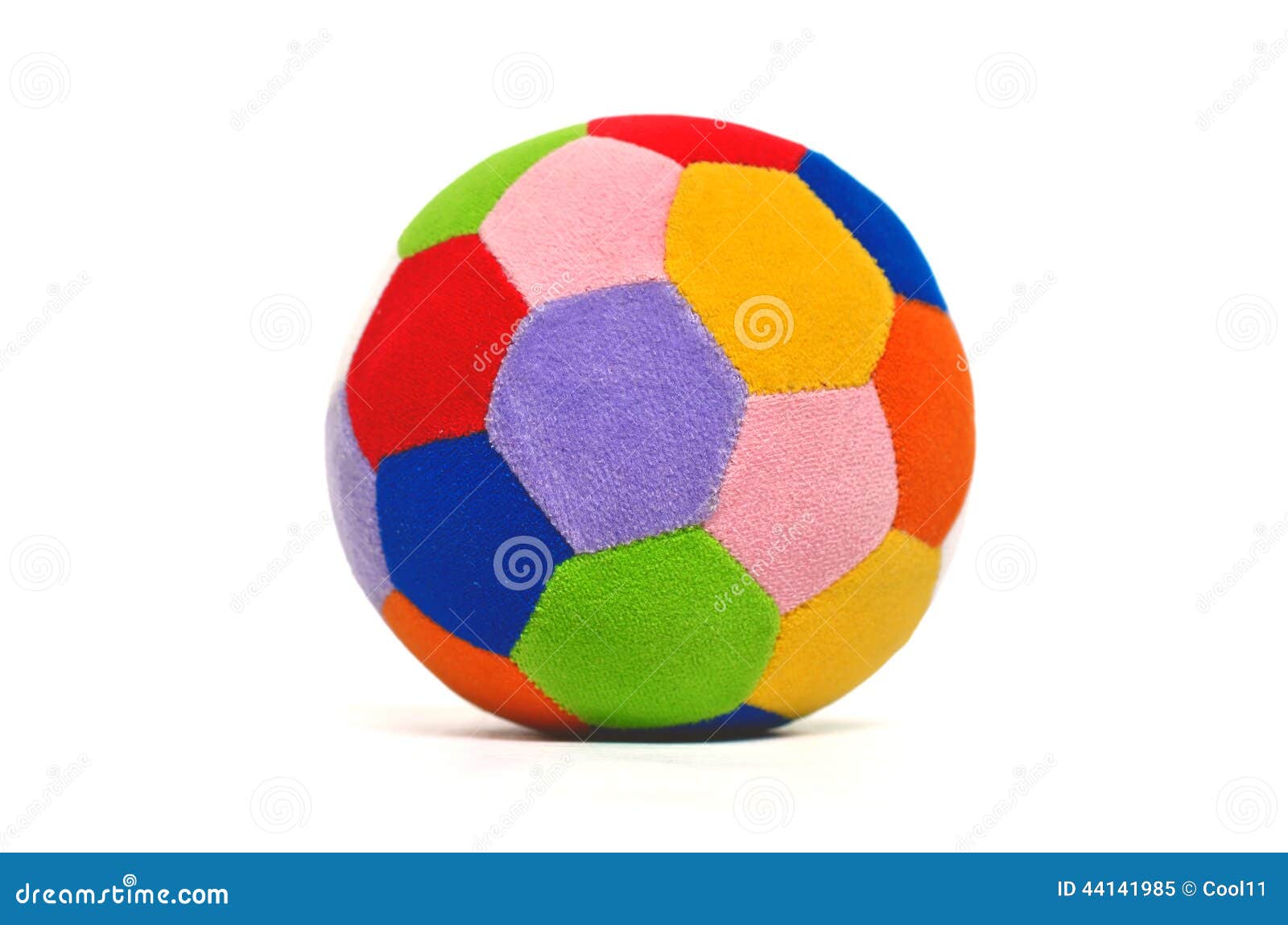 Multi-colored Soft Toy Ball Isolated Stock Image - Image of yellow ...