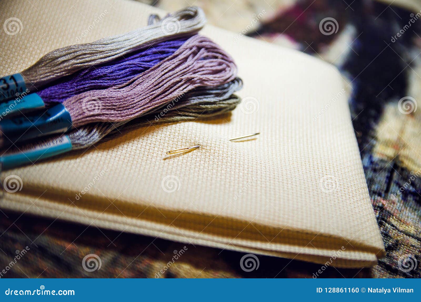 Multi-colored Special Threads for Home Needlework. Stock Photo - Image ...