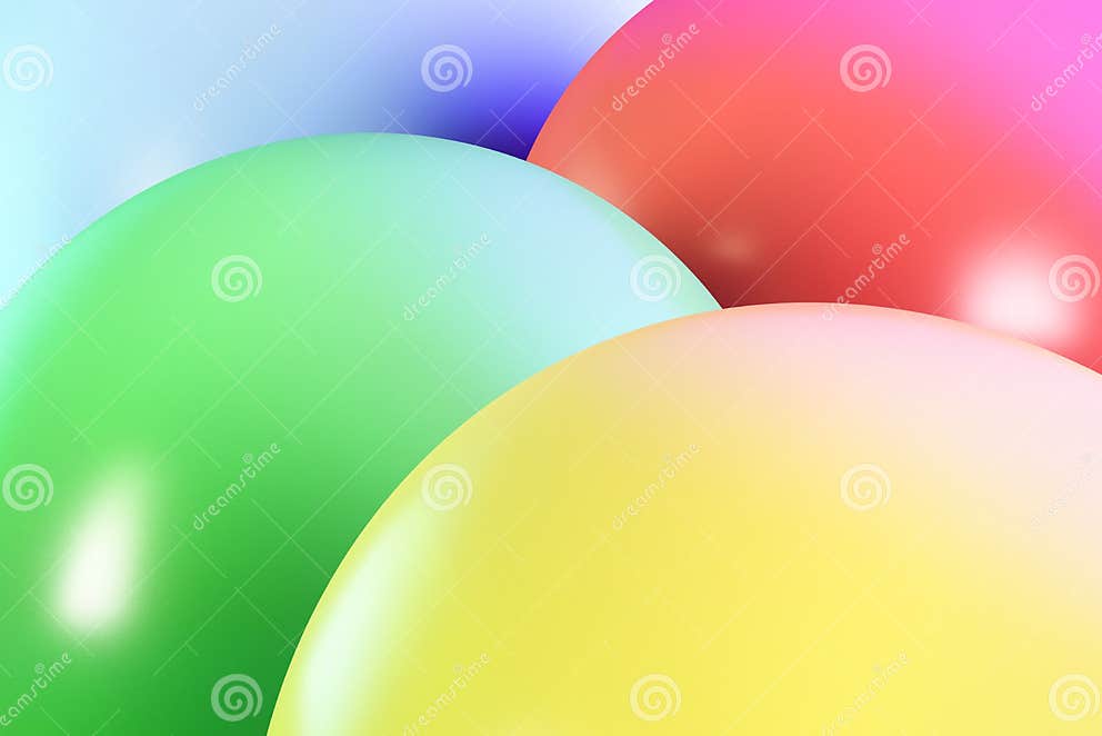 Multi-colored Spheres. Abstract Background Stock Illustration ...