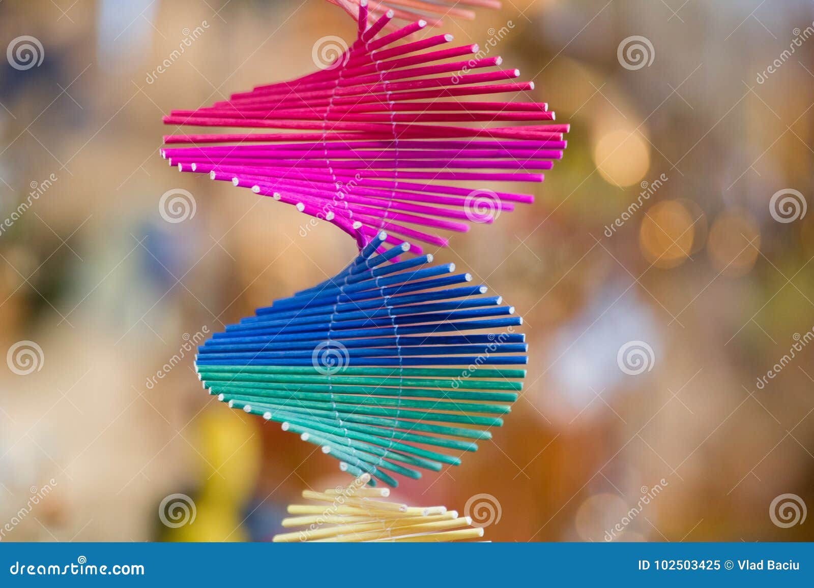 Multi colored spiral stock image. Image of bamboo, craft - 102503425