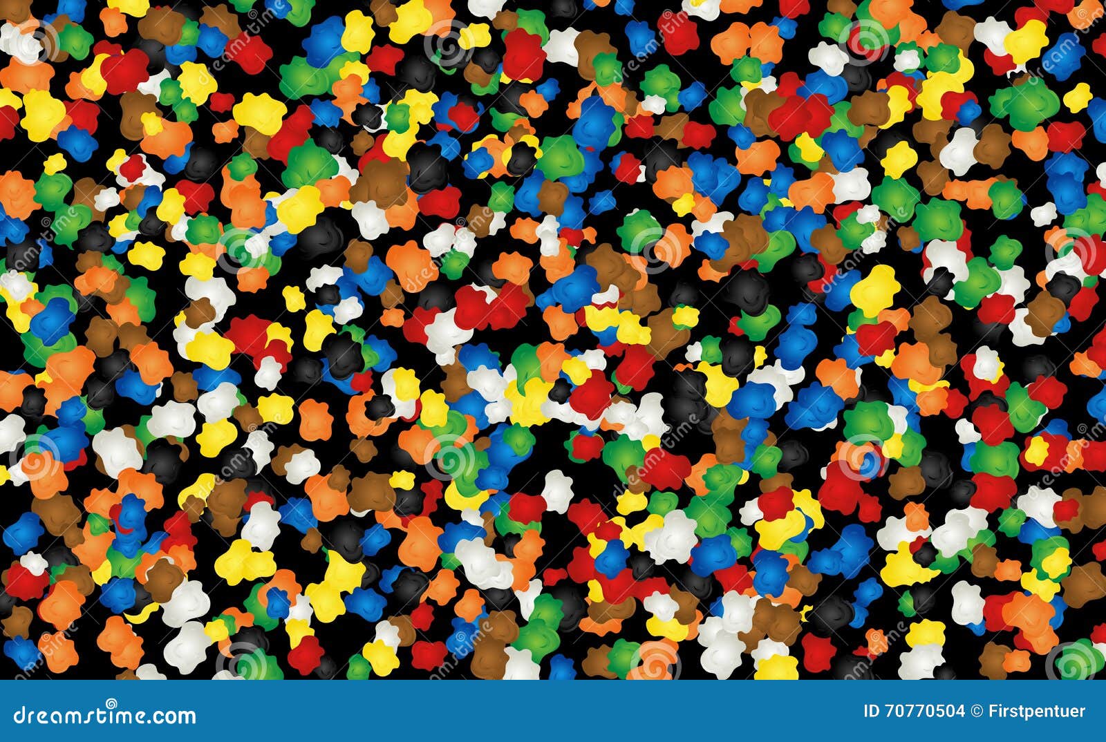 Multi Colored Splatter Background Texture Stock Illustration ...
