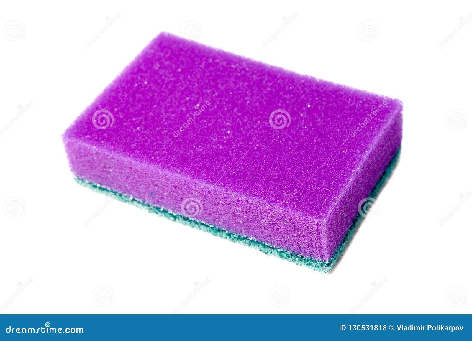 Beautiful Multi-colored Sponge Isolated on White Background Stock Photo ...
