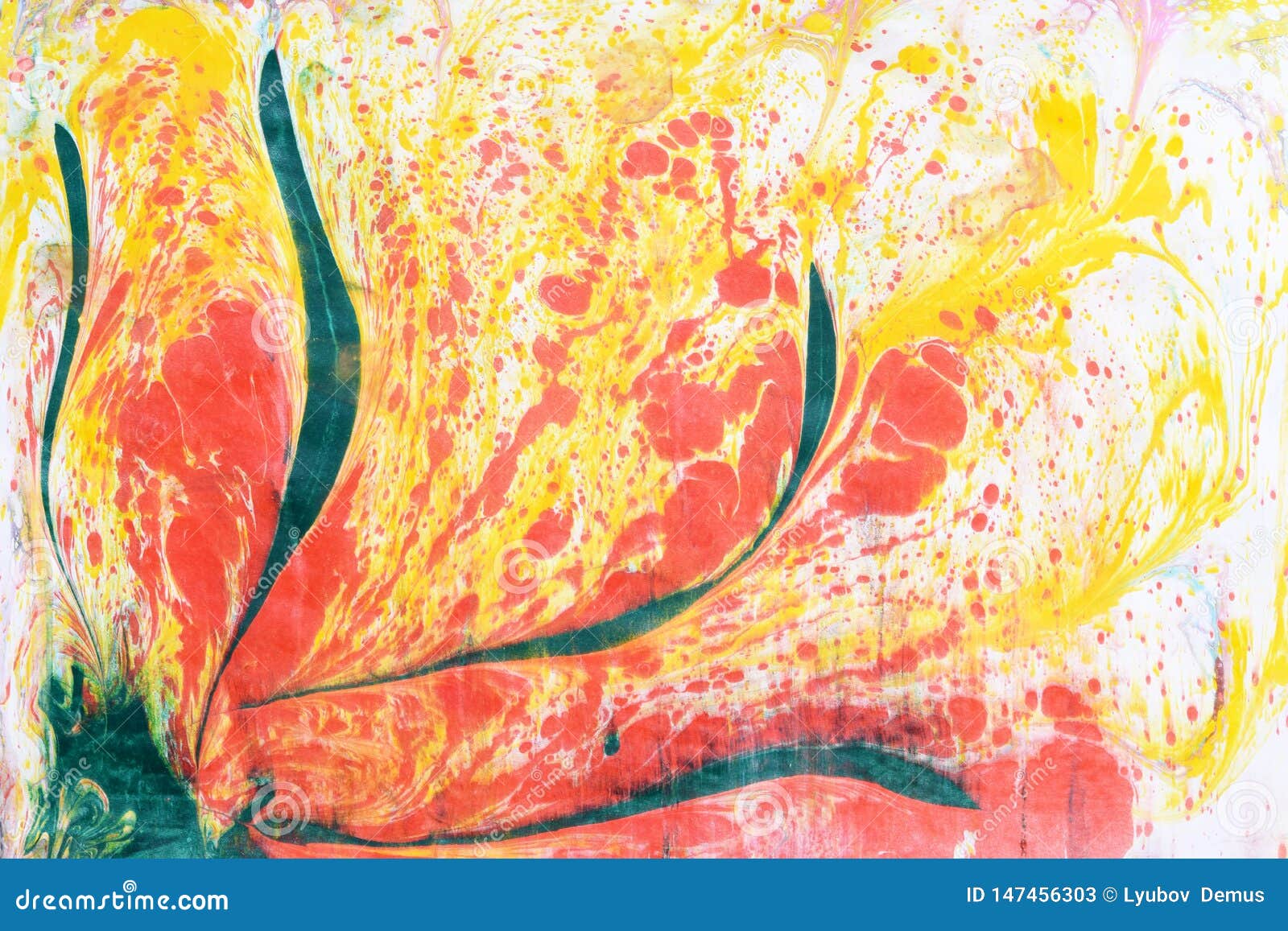 Multi-colored Spots, Splashes of Paint on Paper, Stock Illustration ...