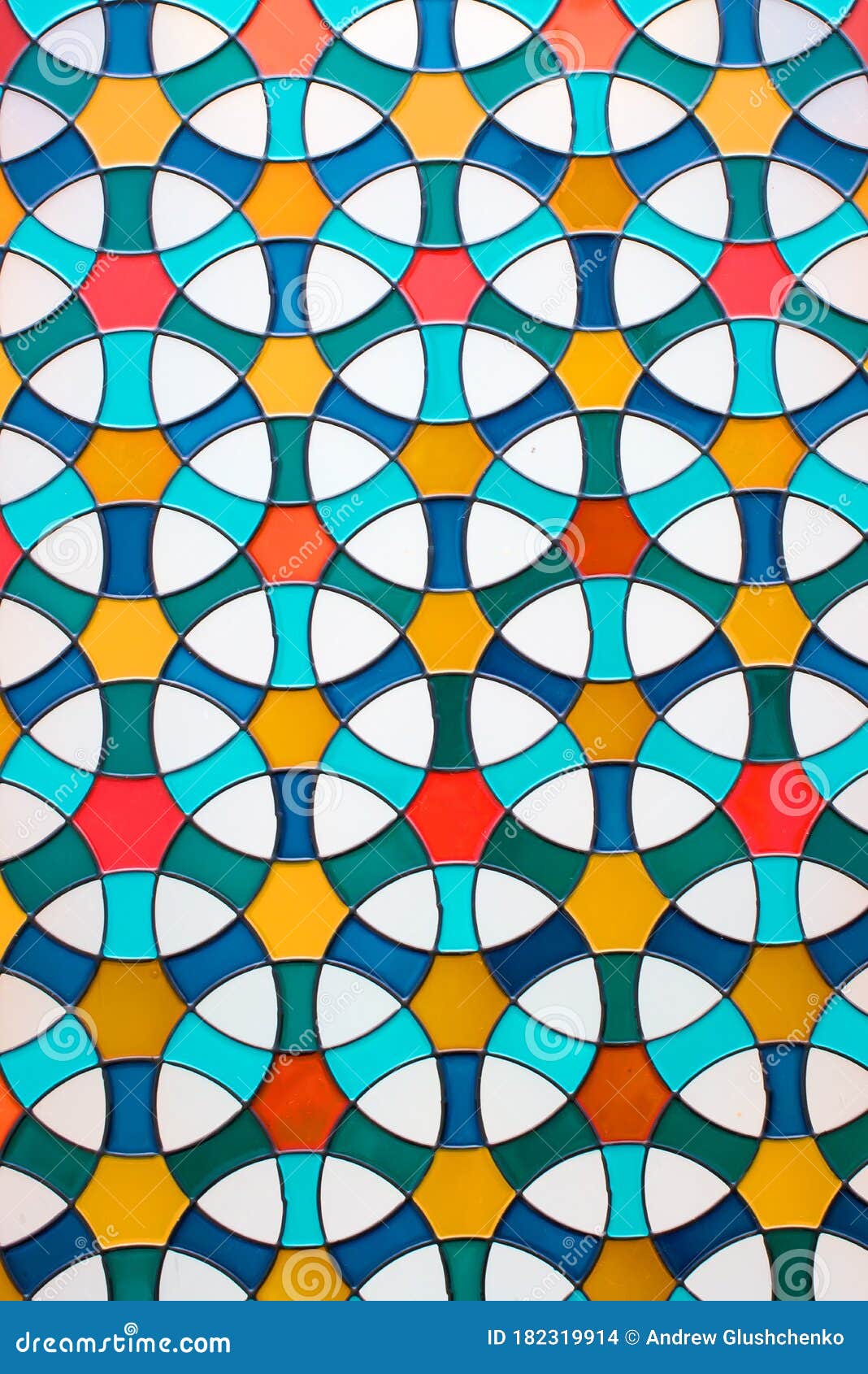 Multi-colored Stained Glass, Vertical Photo Stock Illustration ...