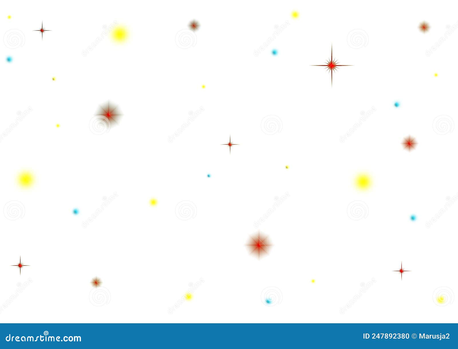 Multi-colored Stars on a White Background Stock Illustration ...