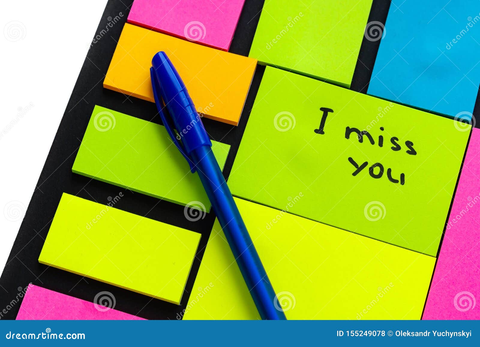 Multi-colored Stickers for Notes of Different Sizes and Shapes with a ...