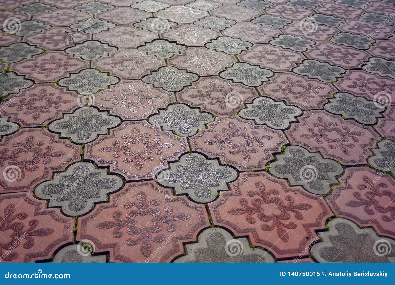 Multi-colored Stone Paving Texture. Abstract Structured Background of ...