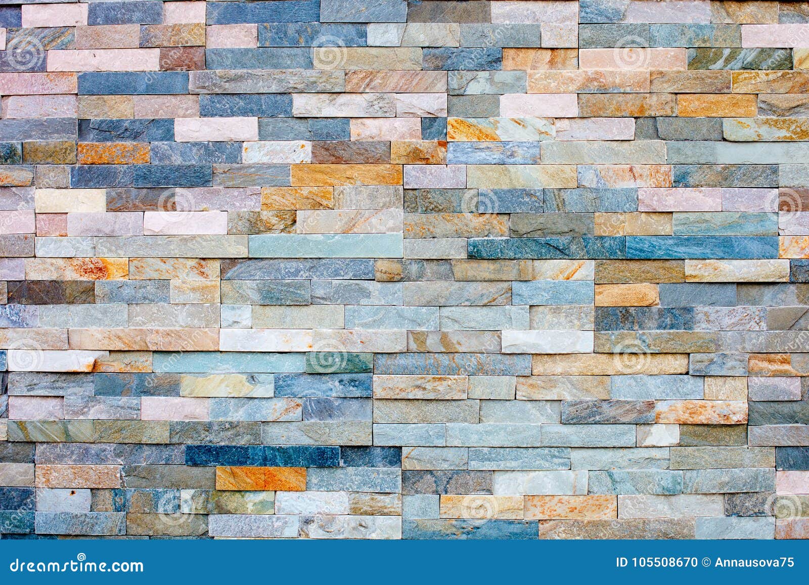 Multi-colored Stone Texture from a Natural Stone. Stock Photo - Image ...