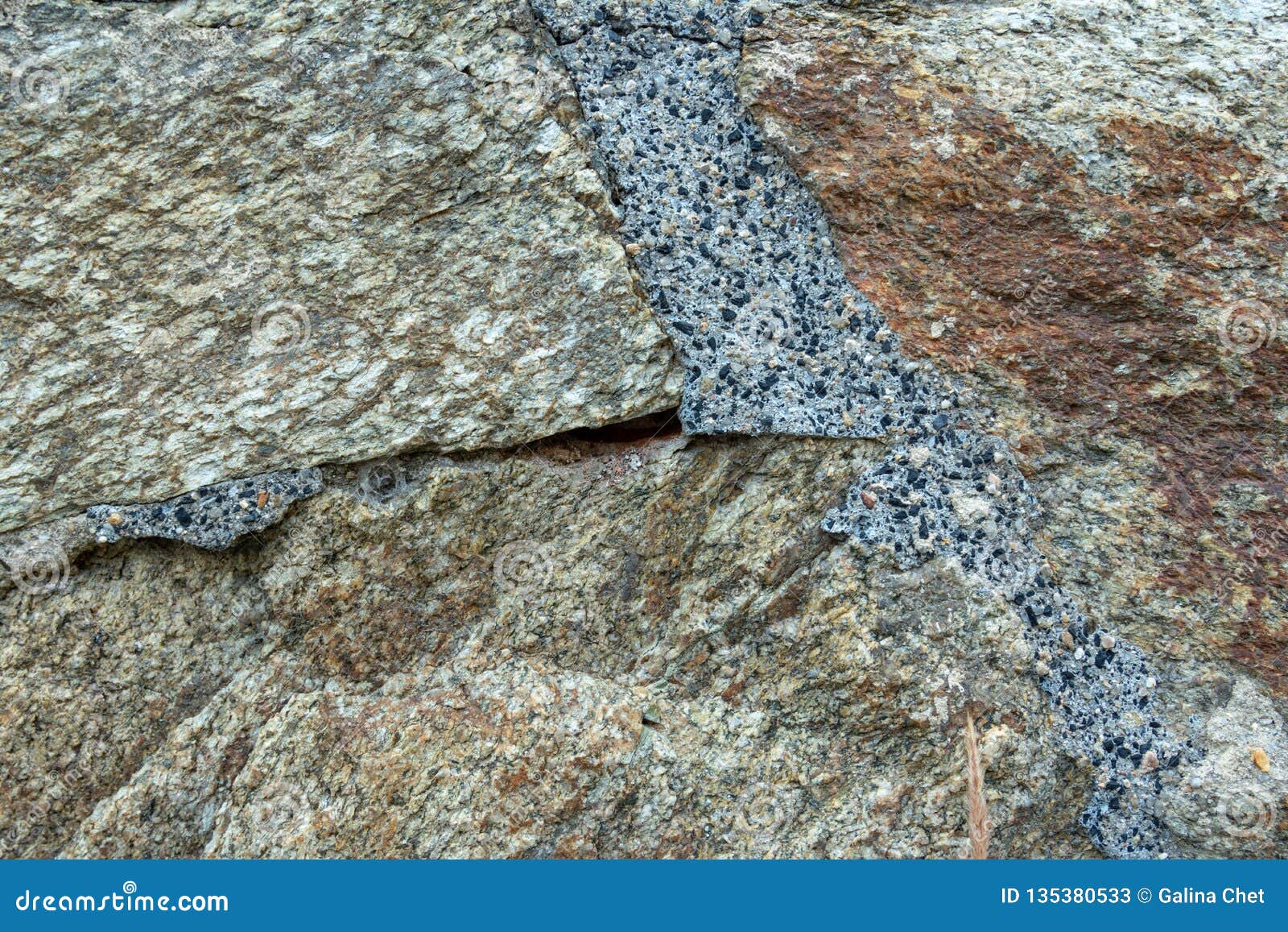 Multi-colored Stone Wall Texture with Various Building Materials Stock ...