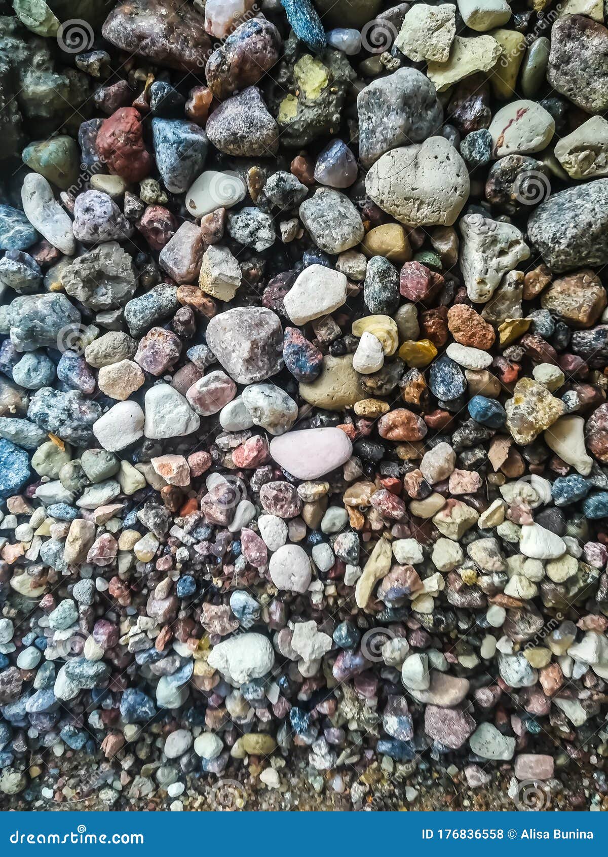 Multi-colored Stones of Different Rashmet Stock Photo - Image of ...