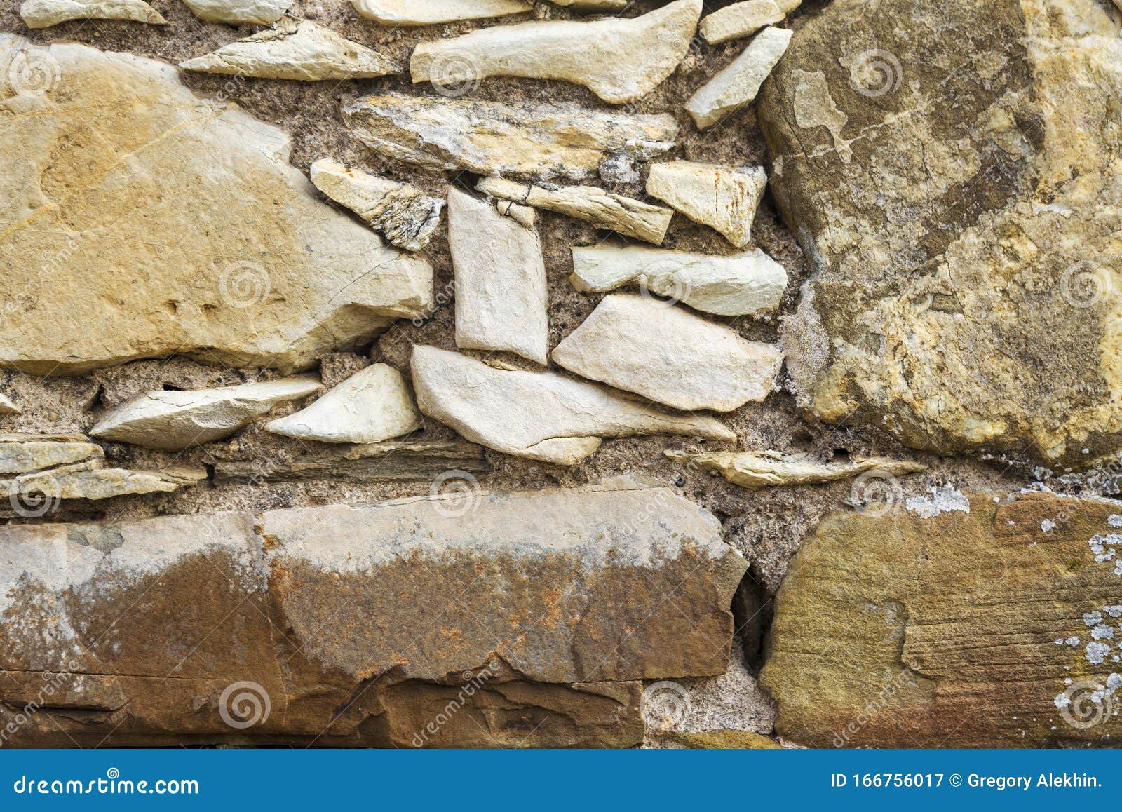 Multi-colored Stones on the Ground. Different Shapes and Sizes Stock ...