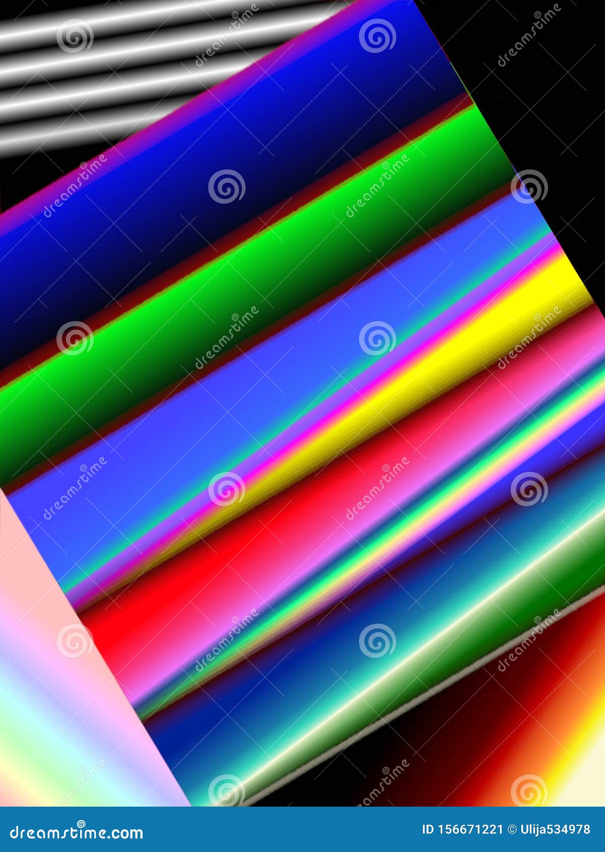 Multi-colored Stripes of Different Sizes, Abstraction Stock ...
