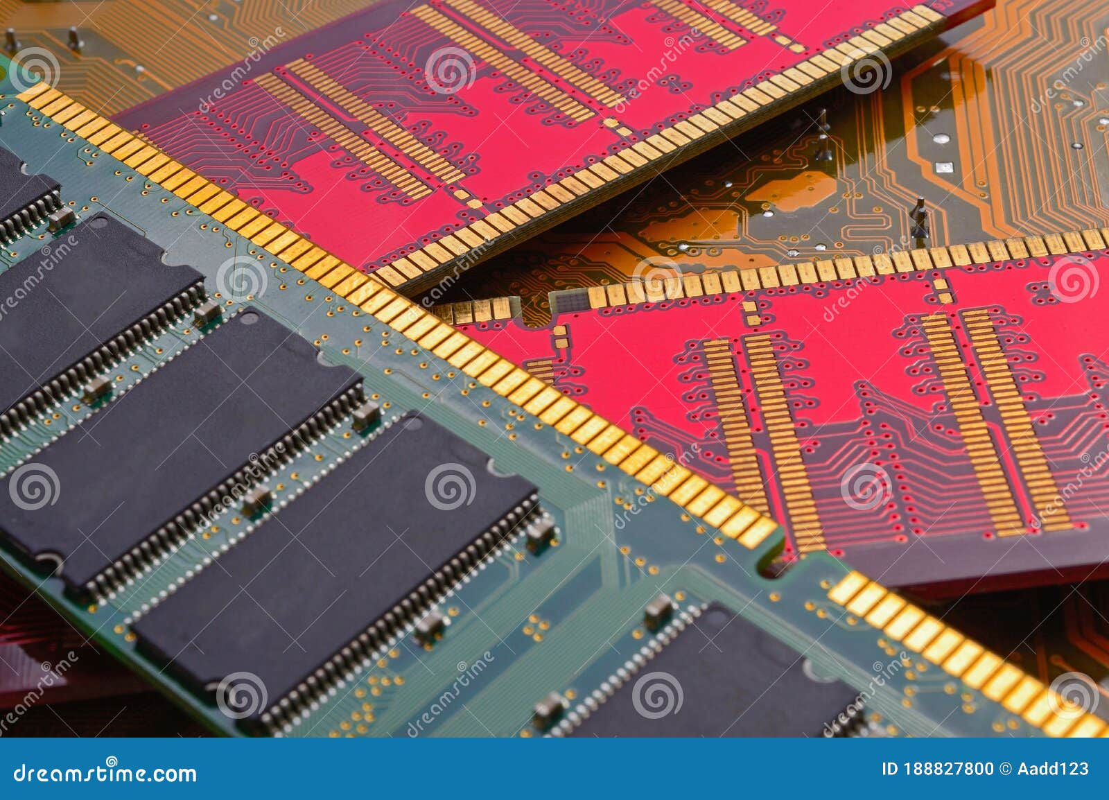 RAM plate stock photo. Image of hitech, random, green - 188827800