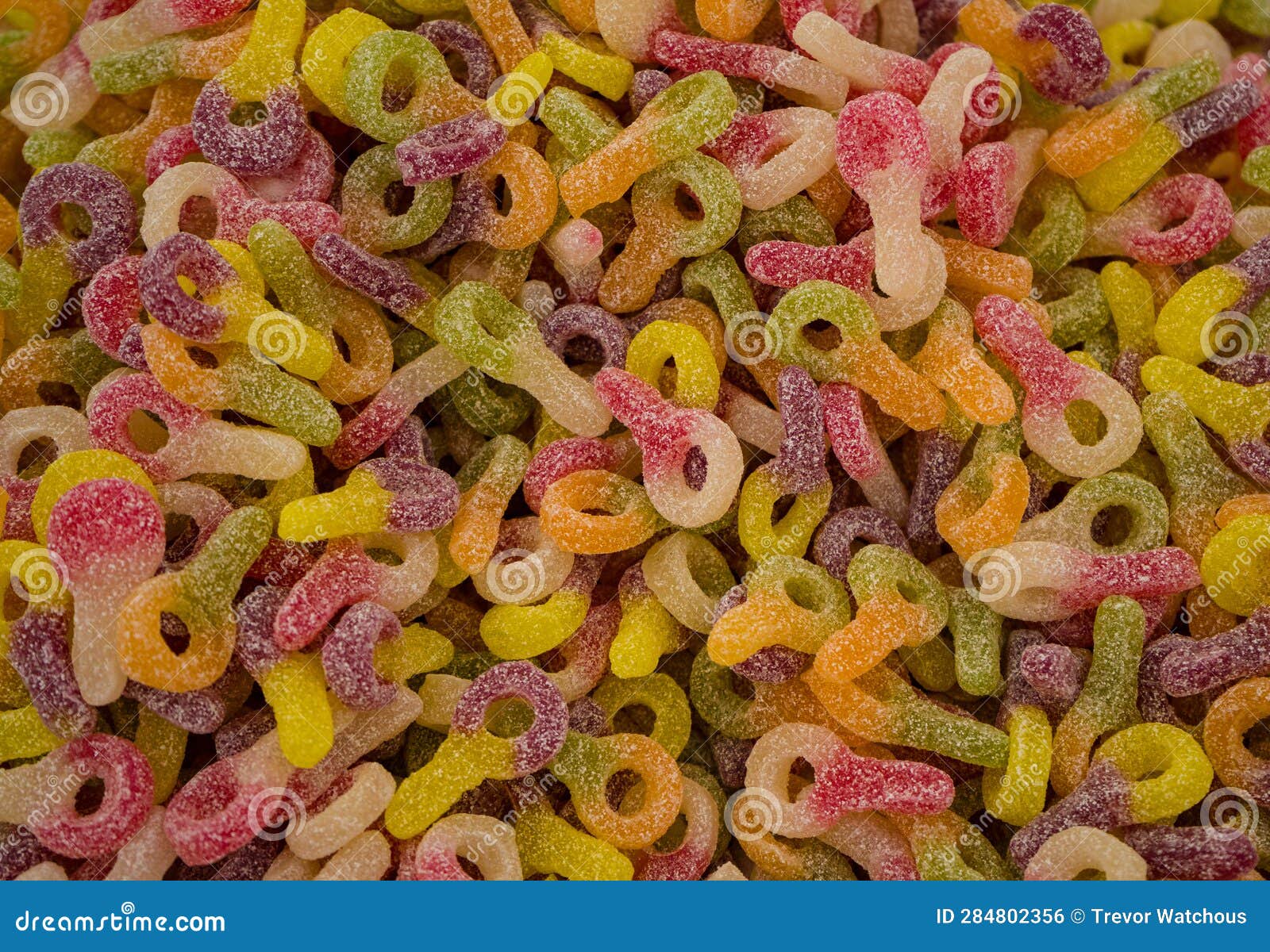 Multi Colored Sugar Coated Jelly Candy Sweets Stock Photo - Image of ...