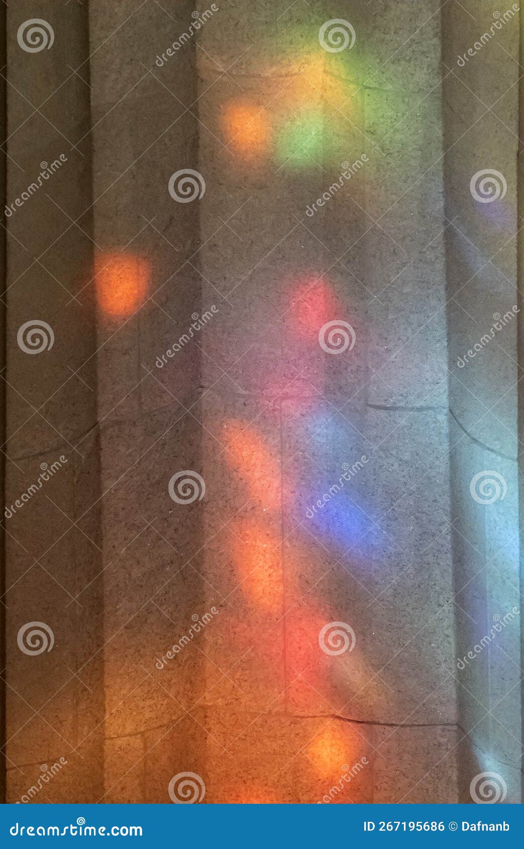 Multi-colored Sunbeams on the Column of the Temple Stock Photo - Image ...