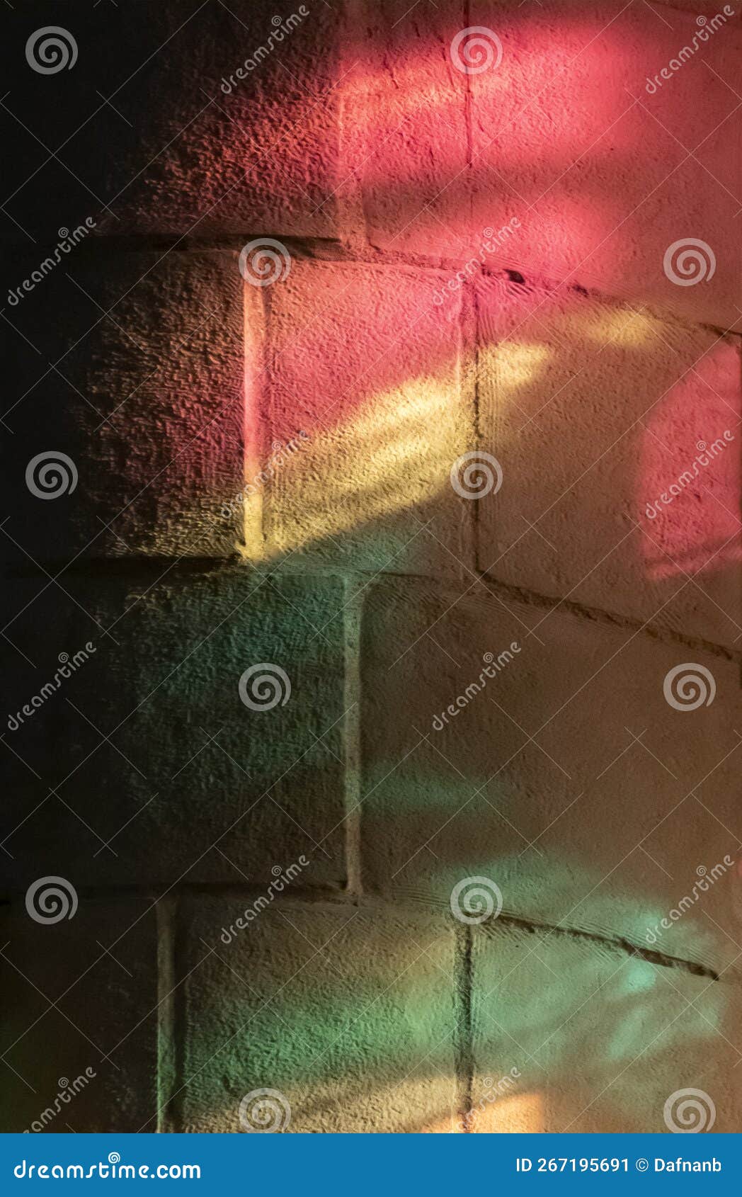 Multi-colored Sunbeams on the Column of the Temple Stock Image - Image ...