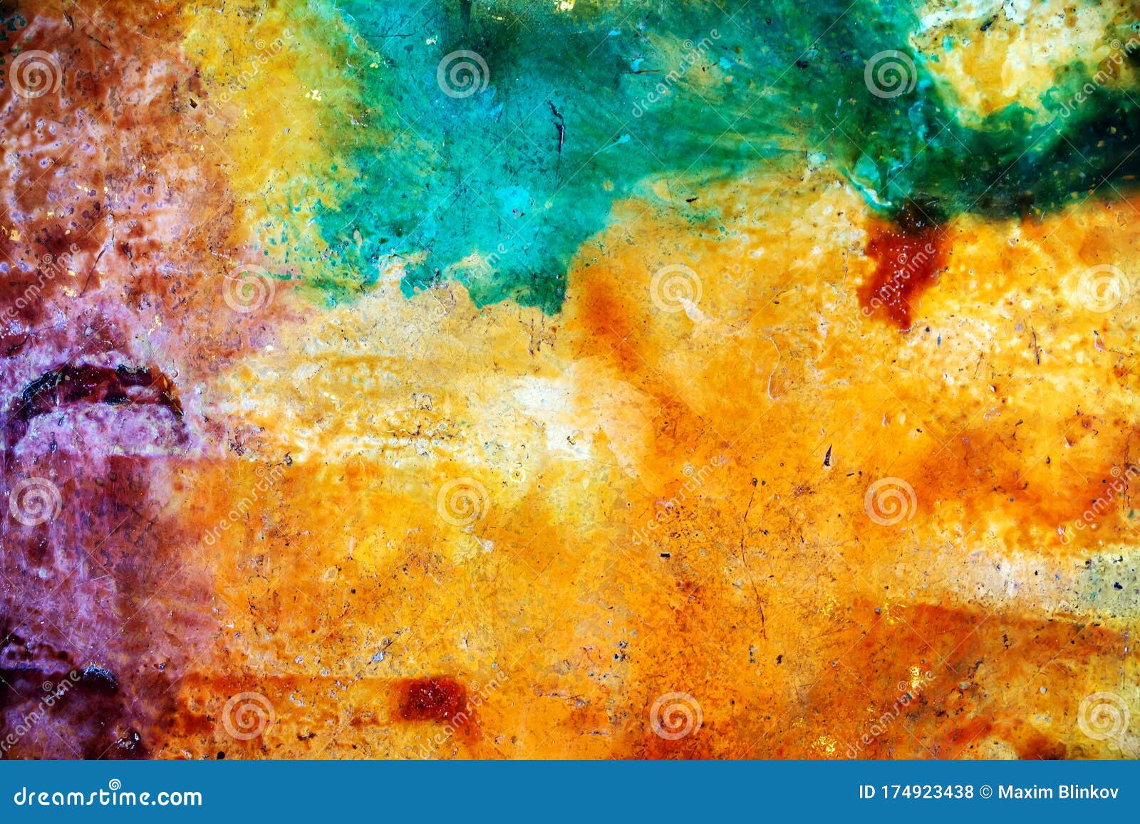 Multi-colored Surface of the Floor of Epoxy Resin Stock Illustration ...