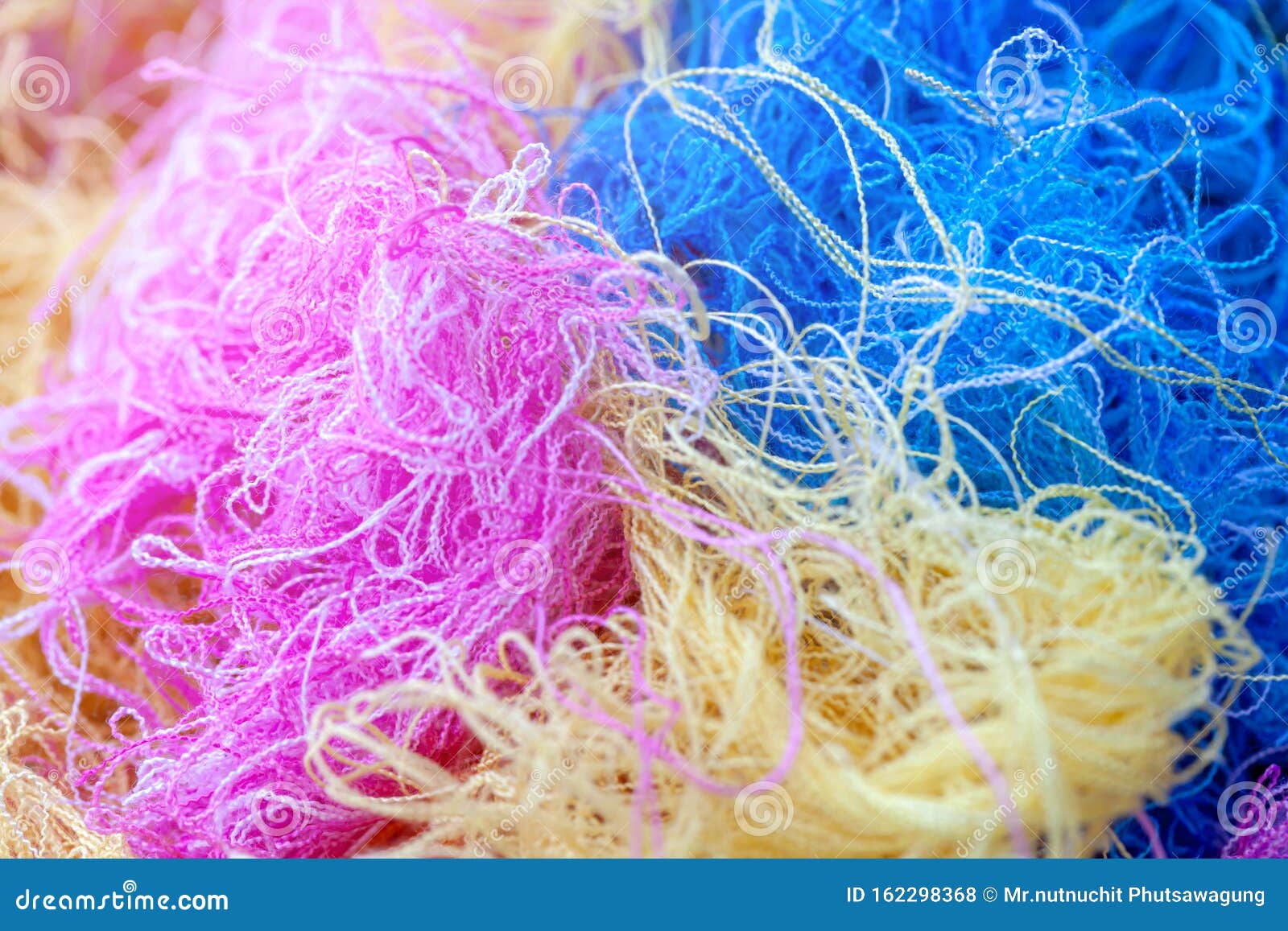Multi-colored Tangled Threads Abstract Texture Pattern Background ...
