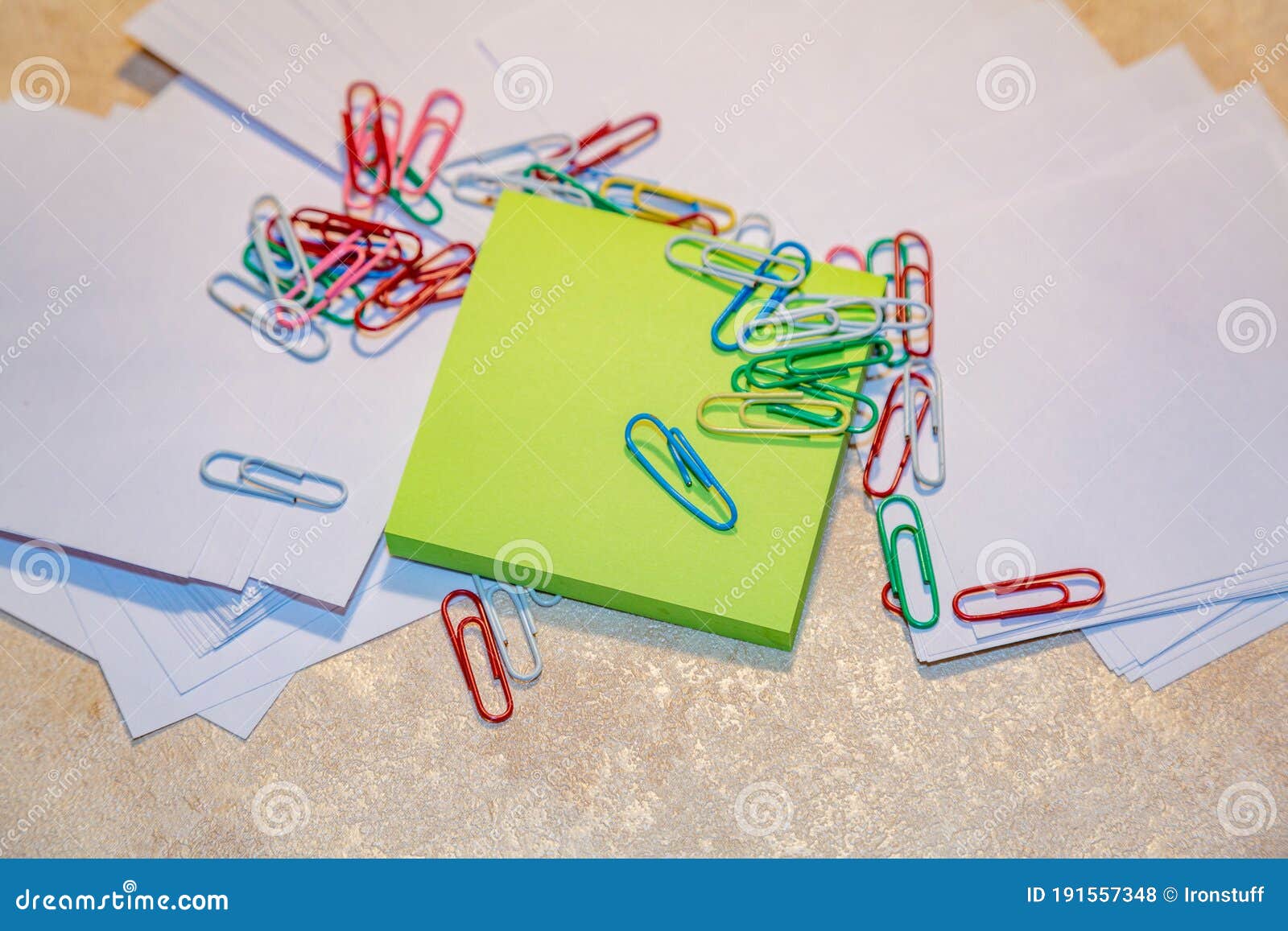 Multi-colored Tear-off Paper Sheets for Notes Stock Photo - Image of ...