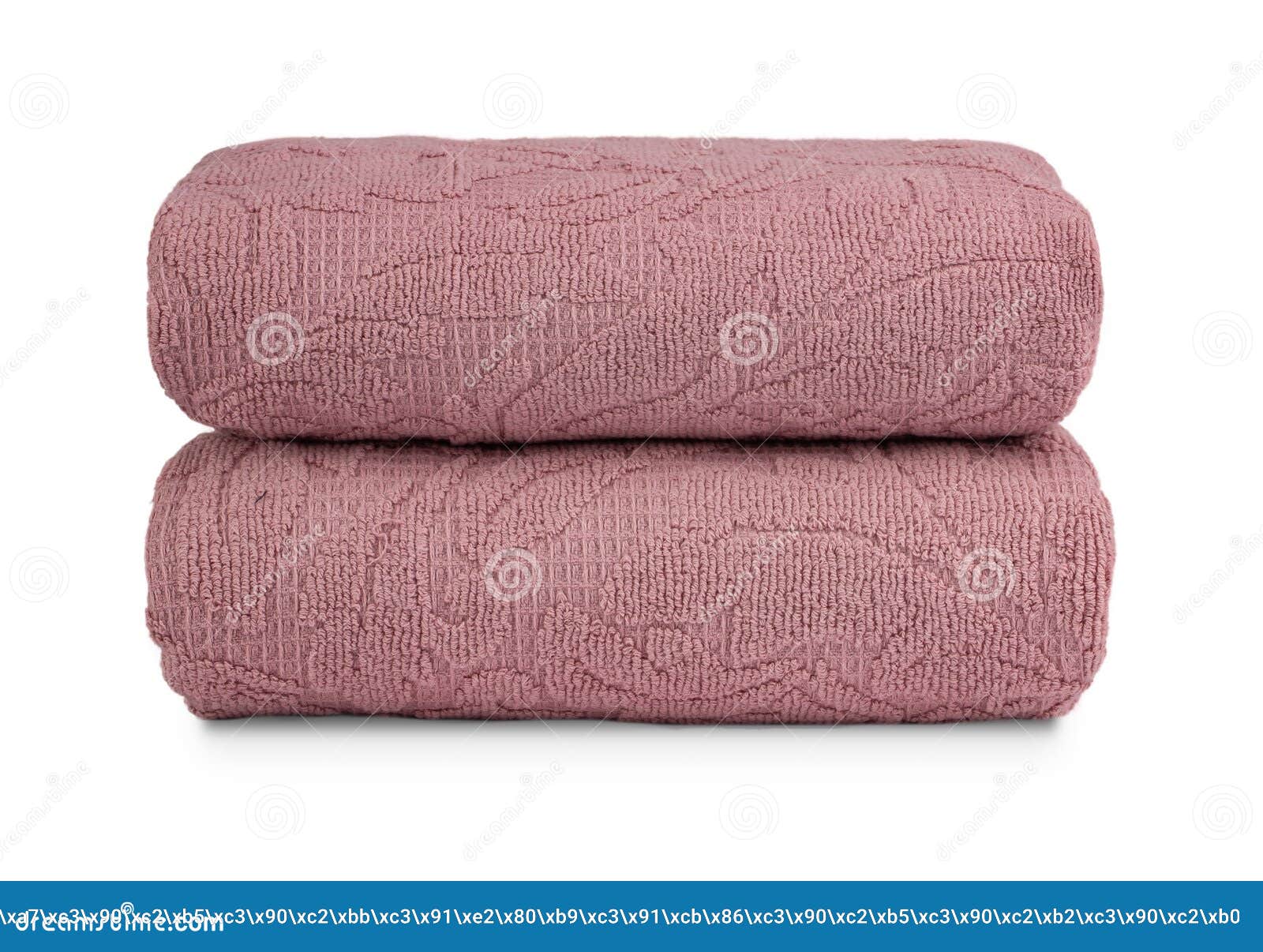 Multi-colored Terry Cotton Bath Towels, Isolate Stock Image - Image of ...
