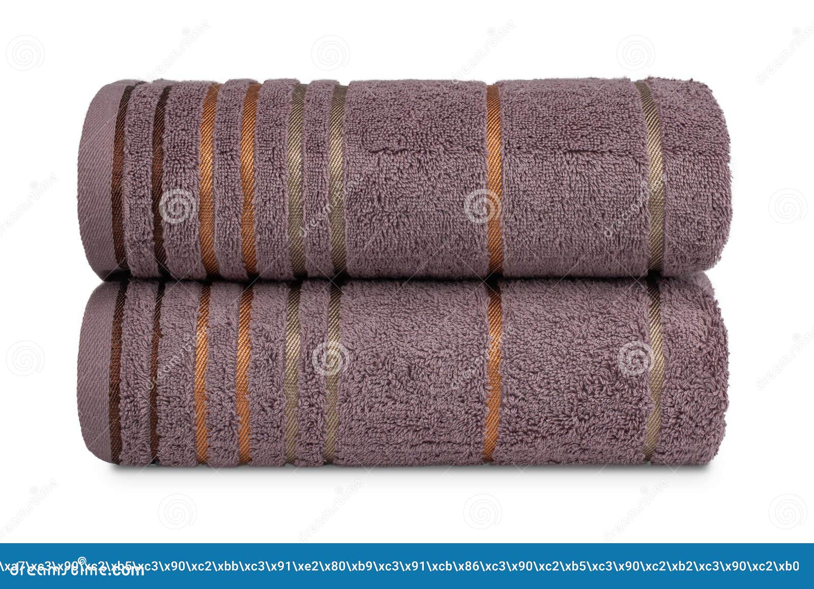 Multi-colored Terry Cotton Bath Towels, Isolate Stock Photo - Image of ...