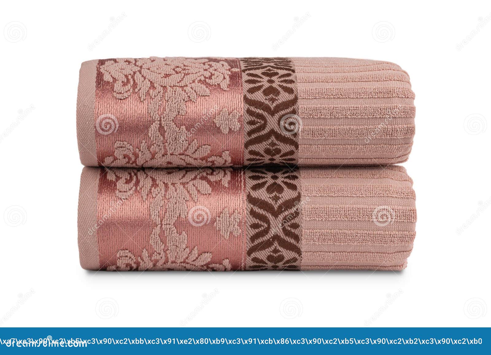 Multi-colored Terry Cotton Bath Towels, Isolate Stock Image - Image of ...