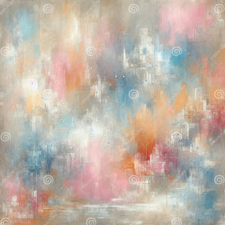 Multi-colored Textures Drawn with Pastel Paints Stock Illustration ...