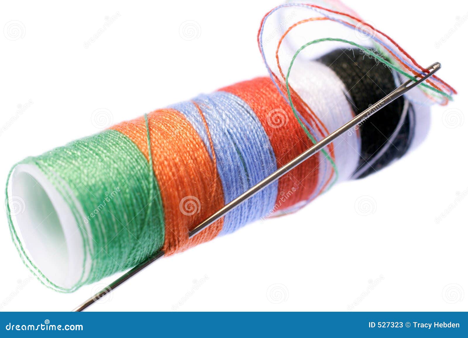 Multi colored thread stock image. Image of green, textile - 527323