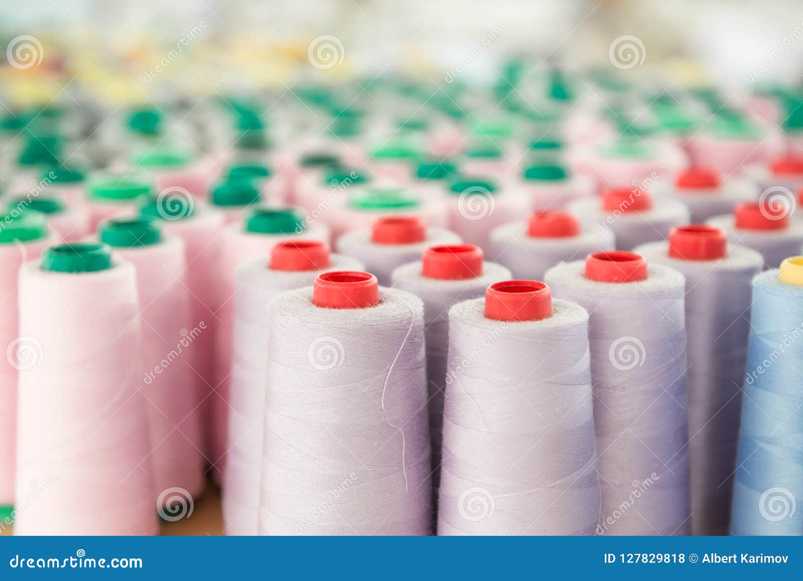 Multi-colored thread reels stock photo. Image of thread - 127829818