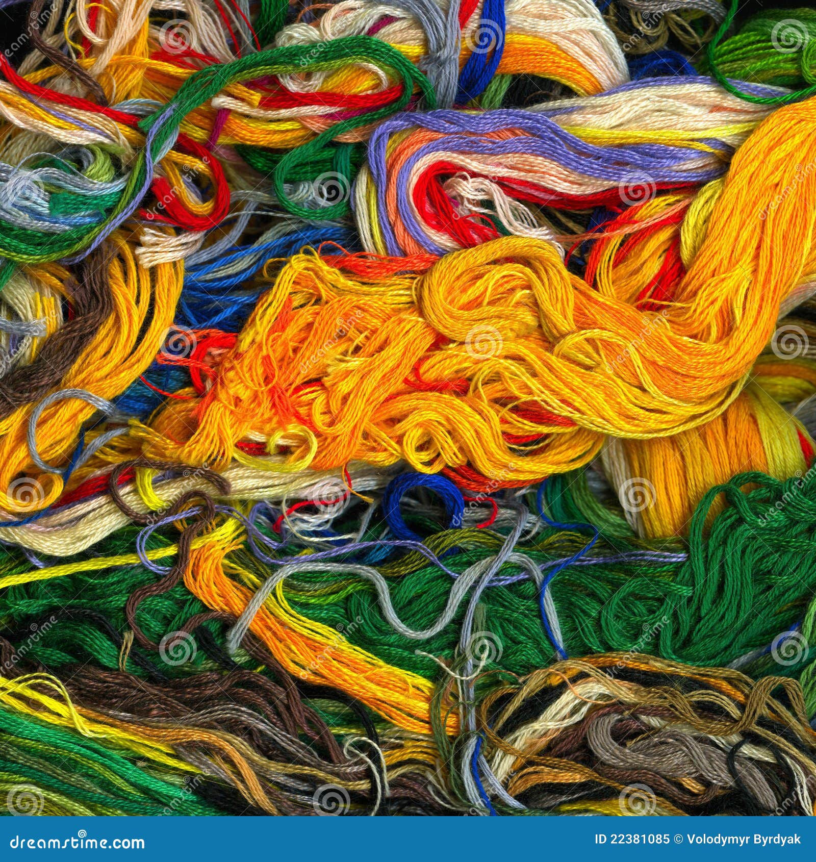 Multi-colored threads stock image. Image of strings, fashion - 22381085