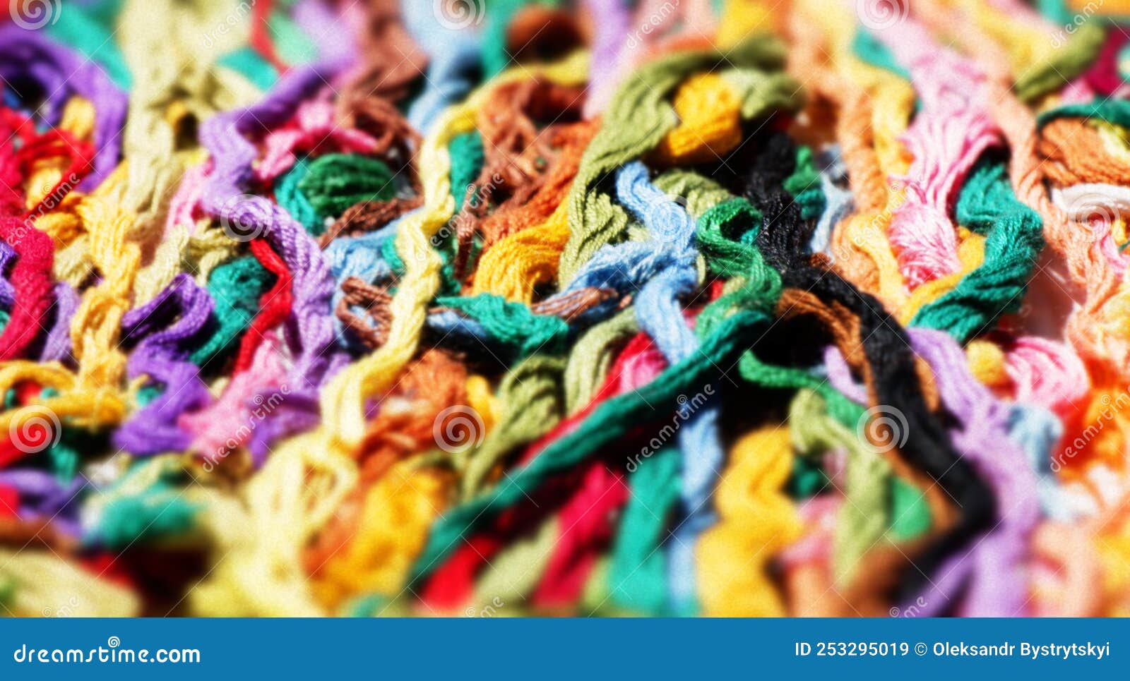 Multi-colored Threads for Embroidery, Floss, Stock Image - Image of ...