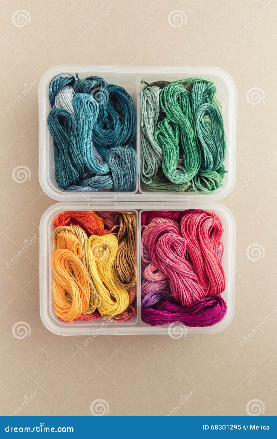 Multi Colored Threads stock image. Image of hobbies, collection - 68301295
