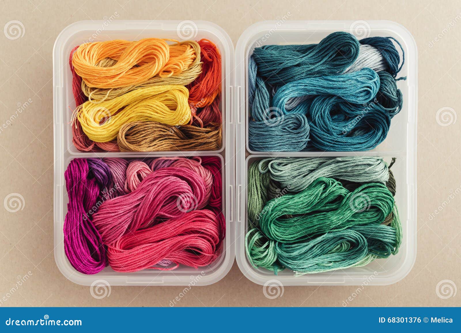 Multi Colored Threads stock photo. Image of craft, arrangement - 68301376