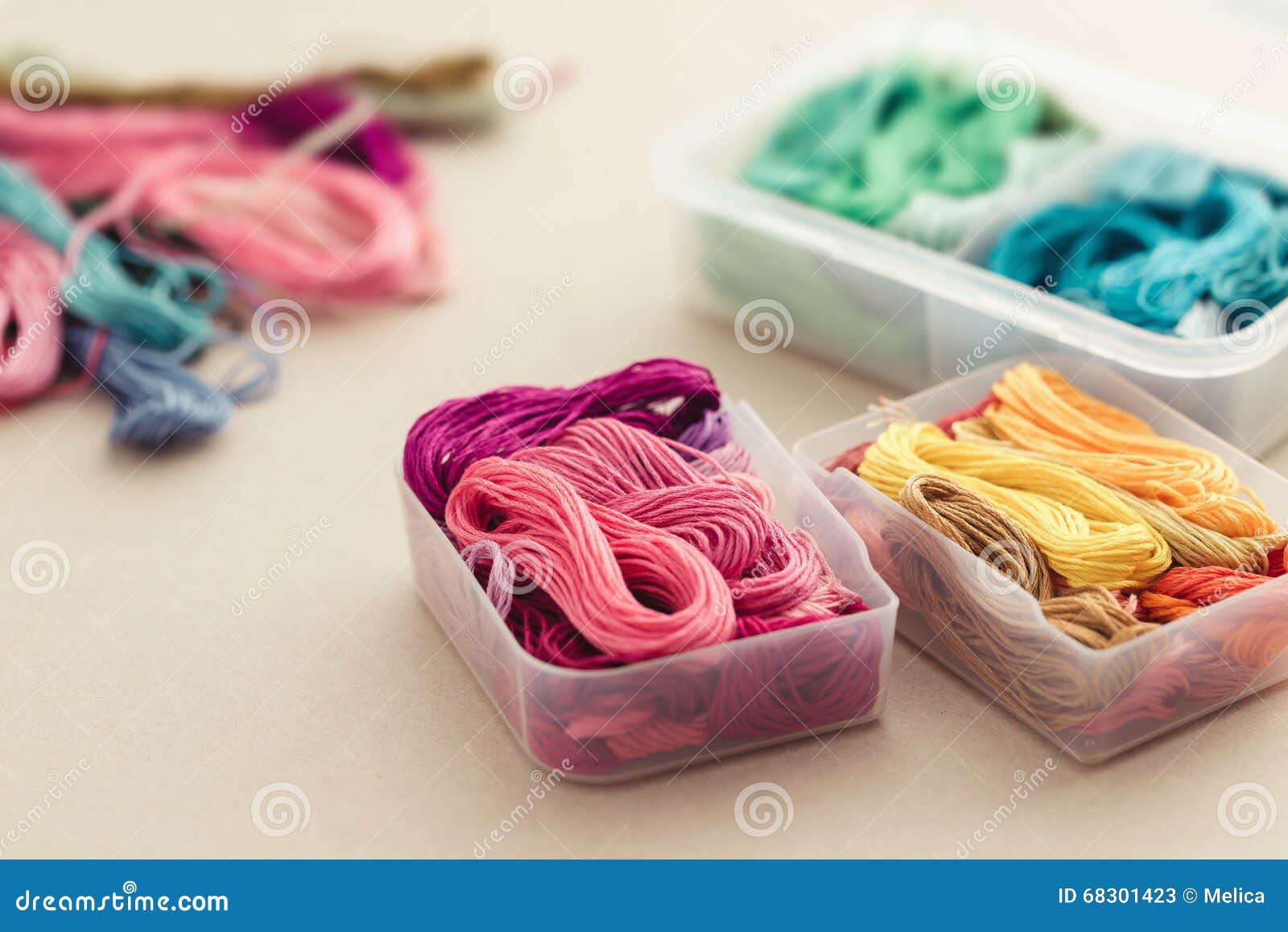 Multi Colored Threads stock image. Image of bobbin, household - 68301423