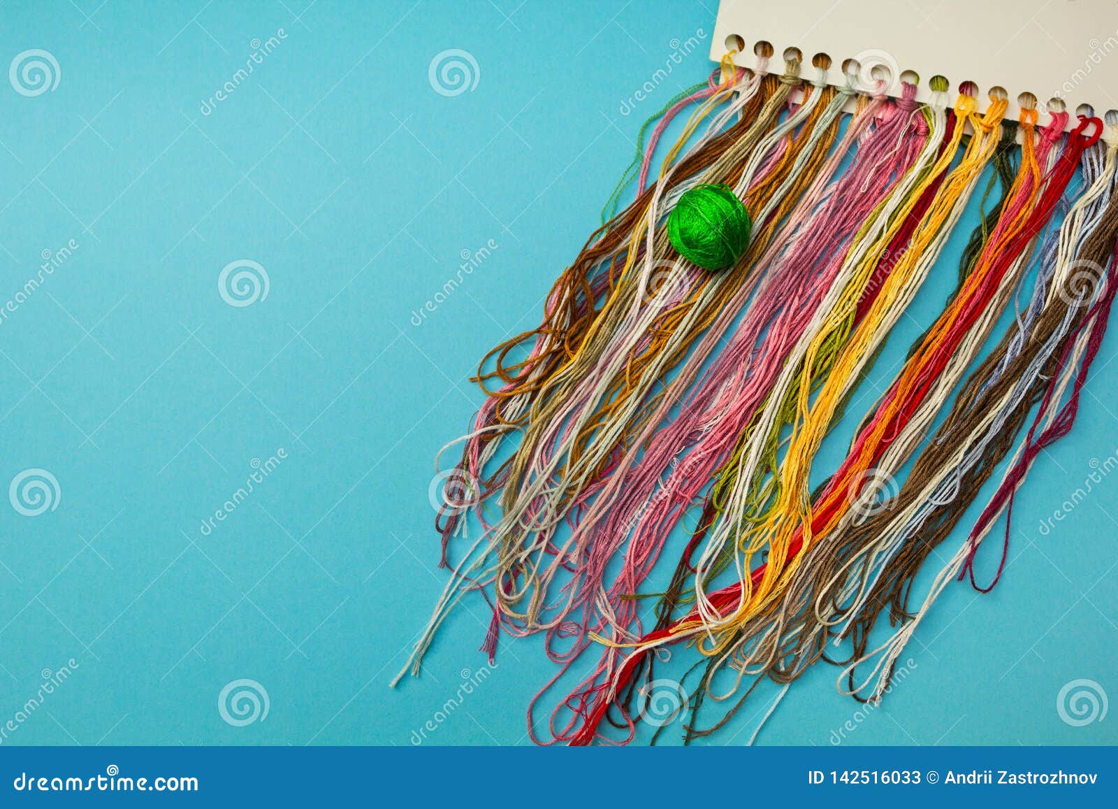 Multi-colored Threads for Embroidery Homemade Stock Image - Image of ...