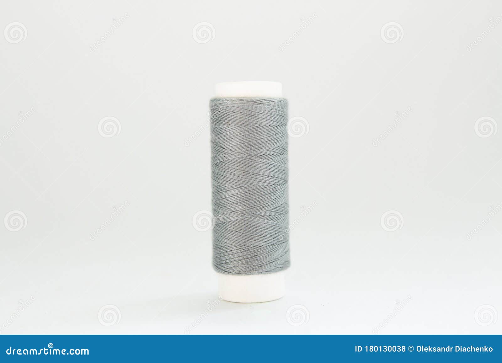 Grey Threads for Sewing on a White Background Stock Photo - Image of ...